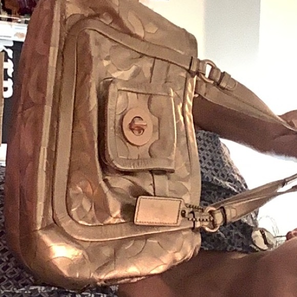 Bags | Coach Rose Gold Bag | Poshmark